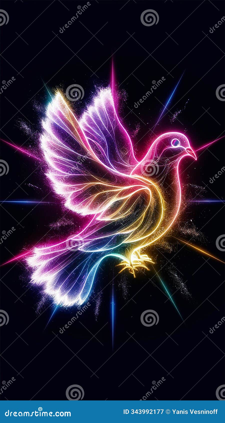 A Captivating 3D Holographic Laser Exploded Design Featuring a Vivid ...