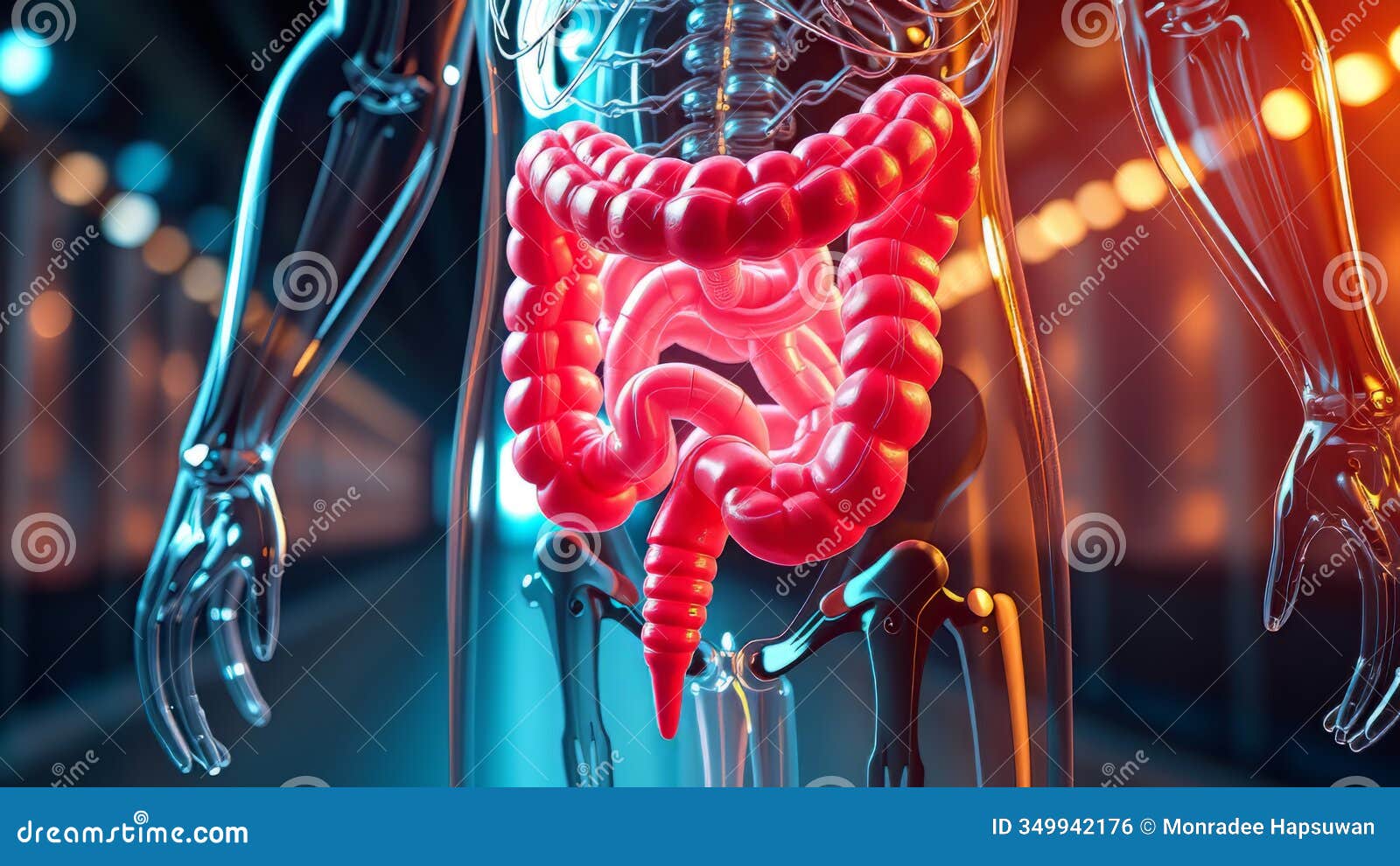 Comprehensive 3D Colon Illustration a Detailed Visual Guide To the ...