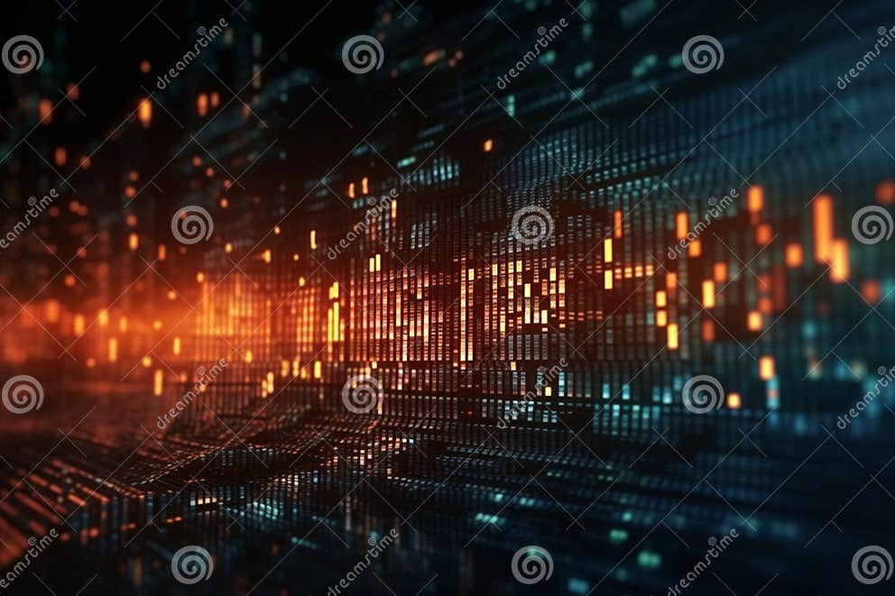 3d Illustration of Abstract Technology Background with High Tech and ...