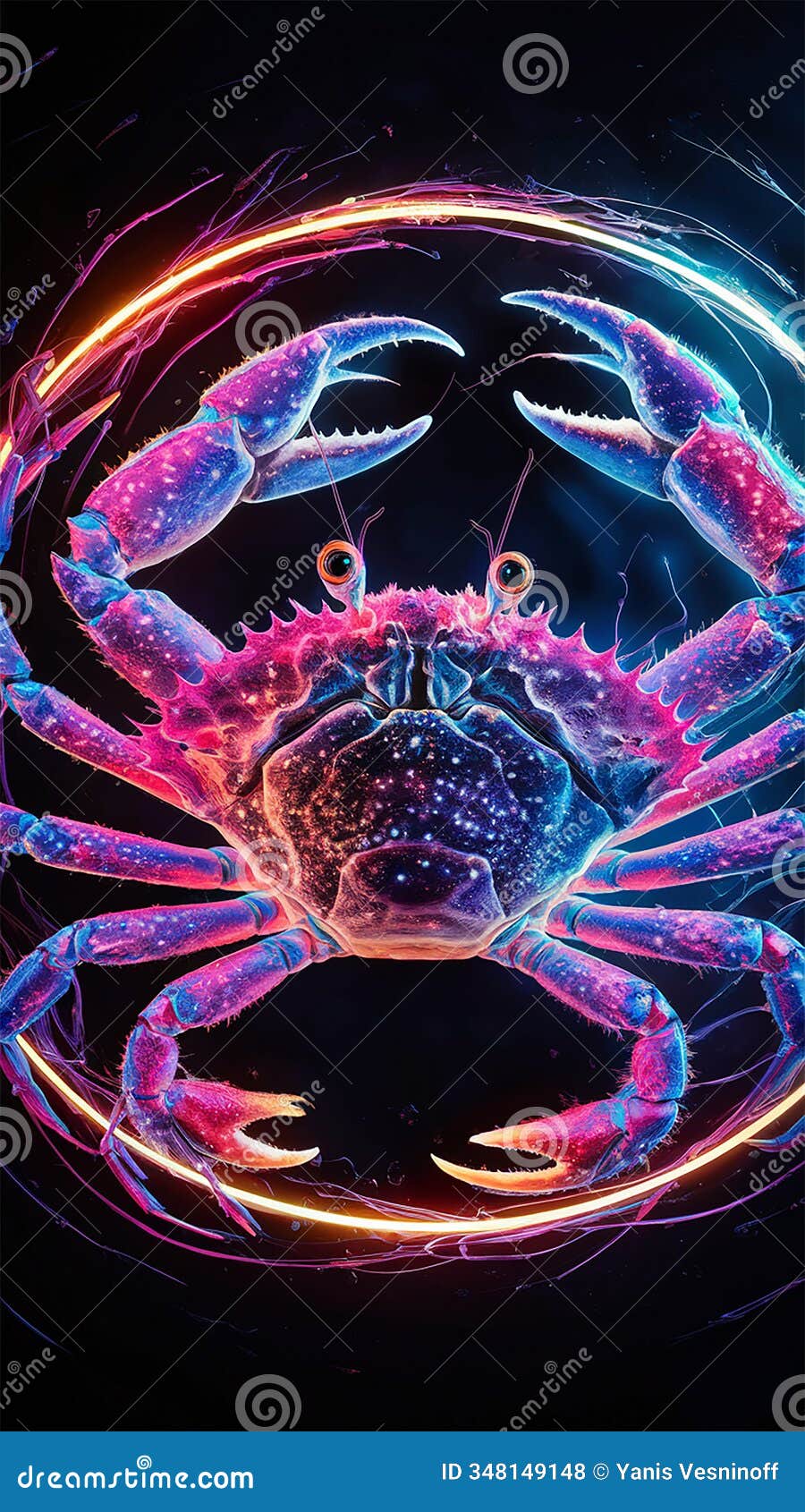 A Captivating 3D Laser Exploded Hologram Design Features a Vibrant and ...