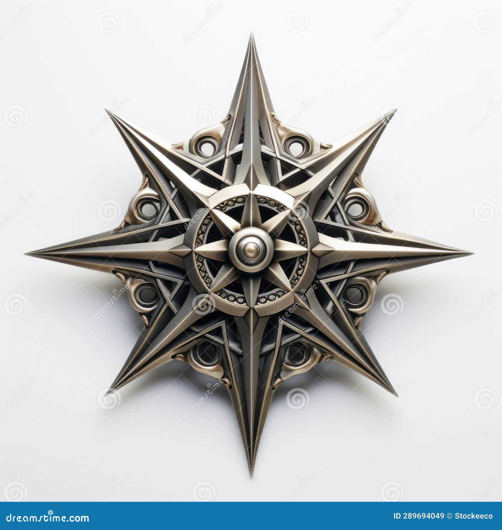 Captivating 3d Rendering of Wild West Throwing Stars Stock Illustration ...