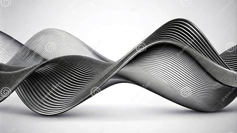A Captivating 3D Vector Wave Pattern Dynamic Black and Grey Gradient for Technology Music and ...