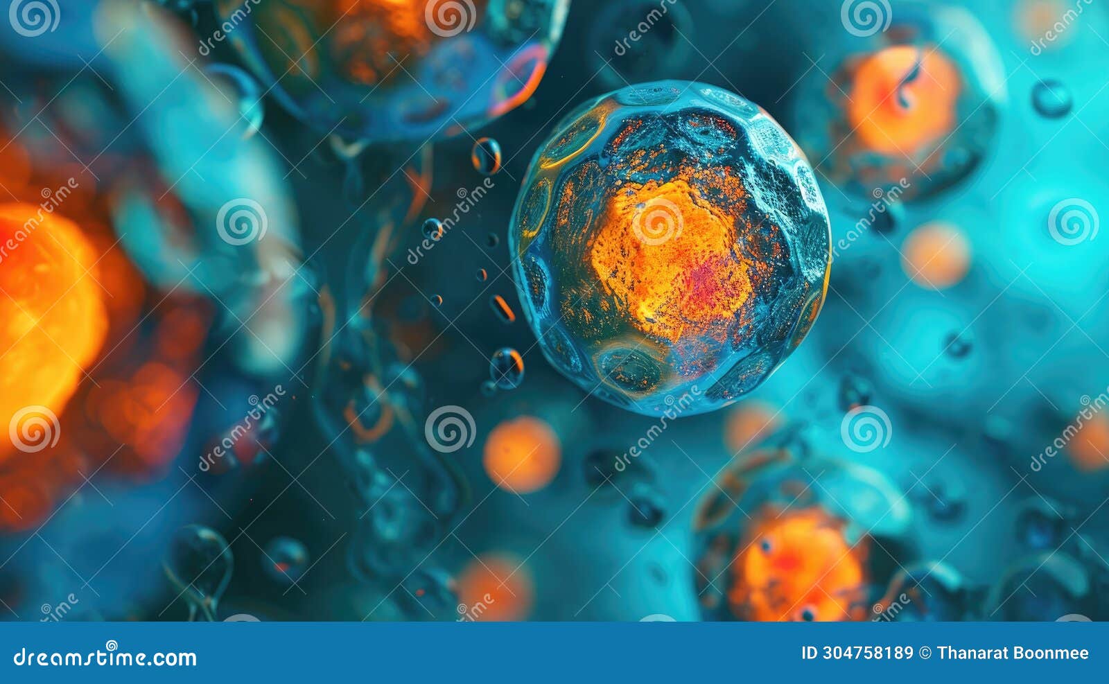 Liver Cells Under Microscope