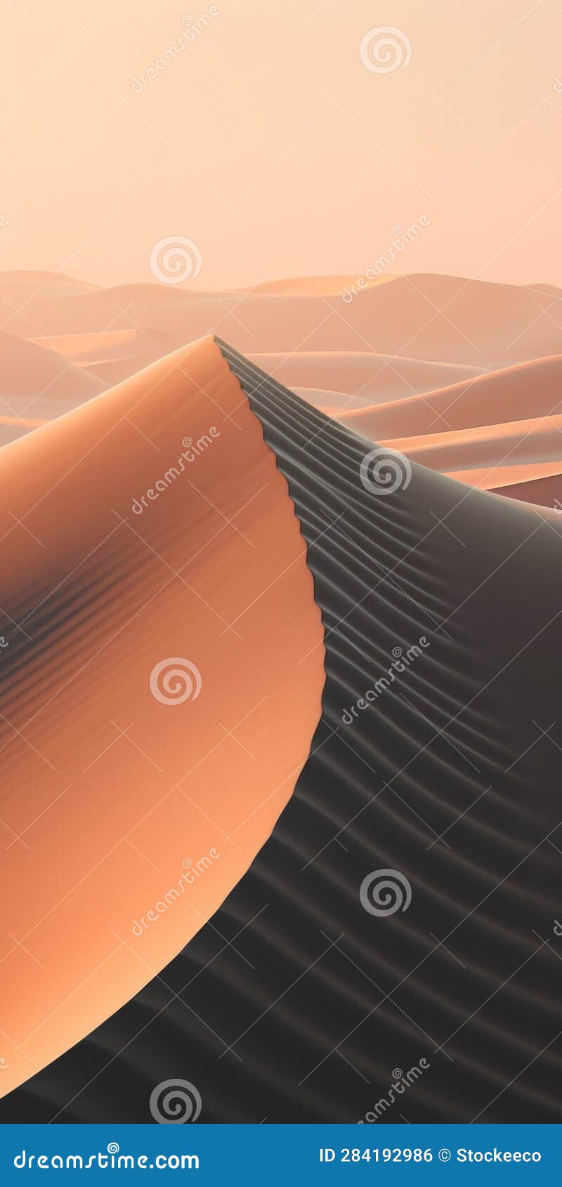 Captivating Desert Scene: Sand Dunes Transformed into Modern Geometric ...