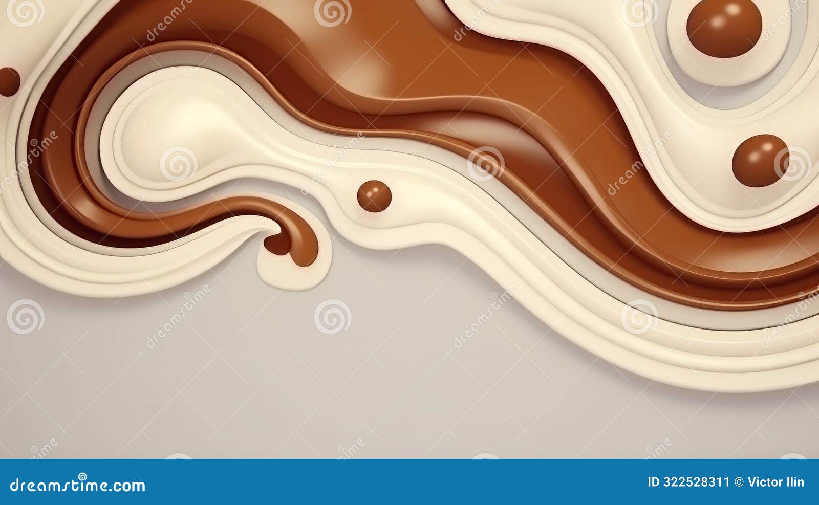 Captivating Design Intricate Melted Milk Chocolate Pattern As ...