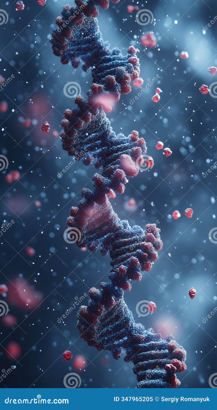In a Captivating Display of Molecular Biology, a Strand of DNA is ...