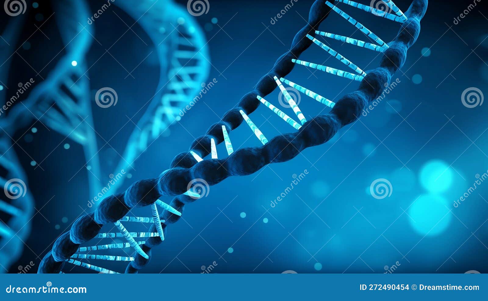 Blue Genetics - the Blueprint of Life Stock Photo - Image of artwork ...