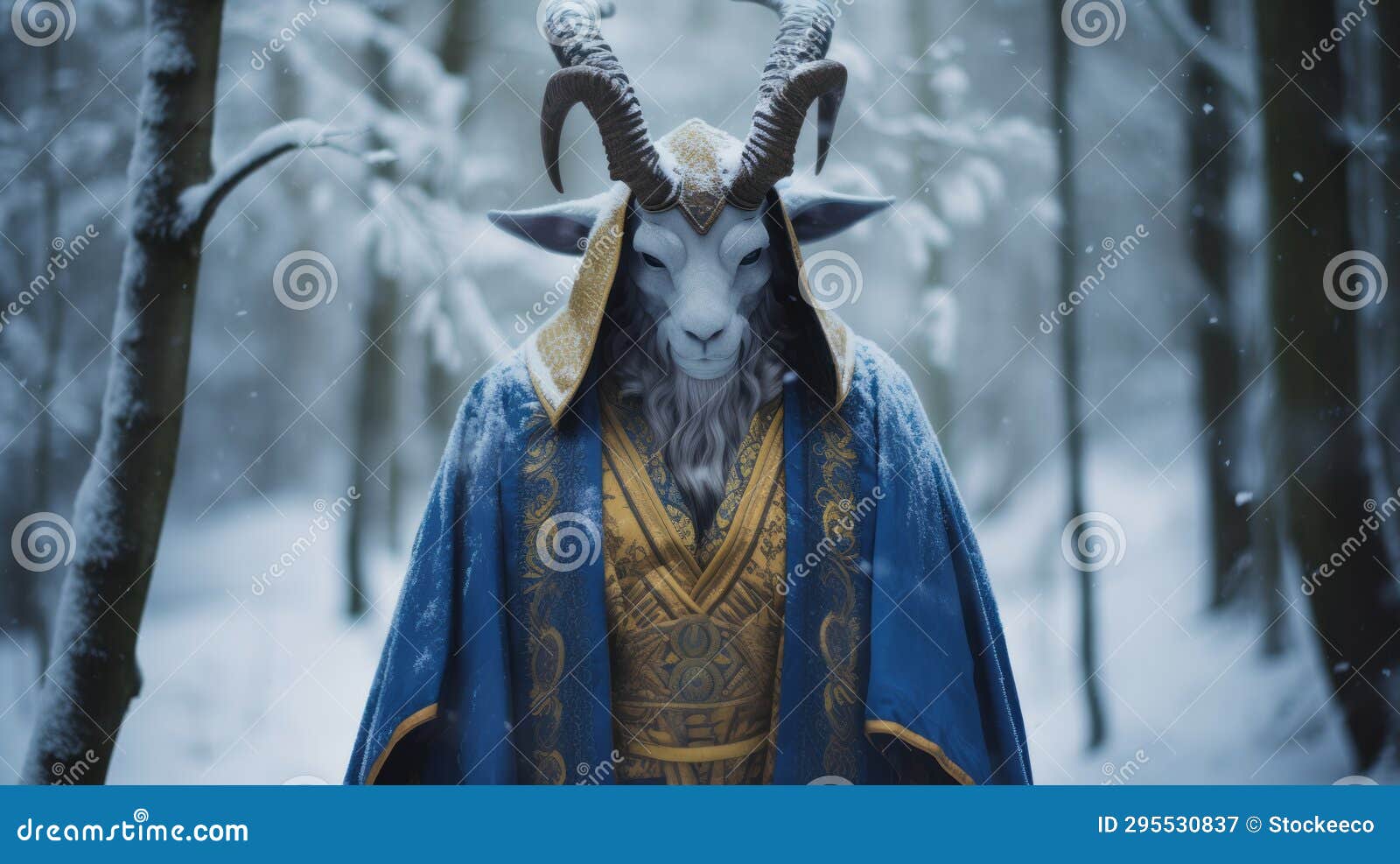 Captivating Documentary Photos of a Mystical Goat Wearing a Magic Cloak ...