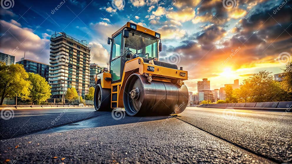 Urban Asphalt Compaction Witnessing Infrastructure Development with ...