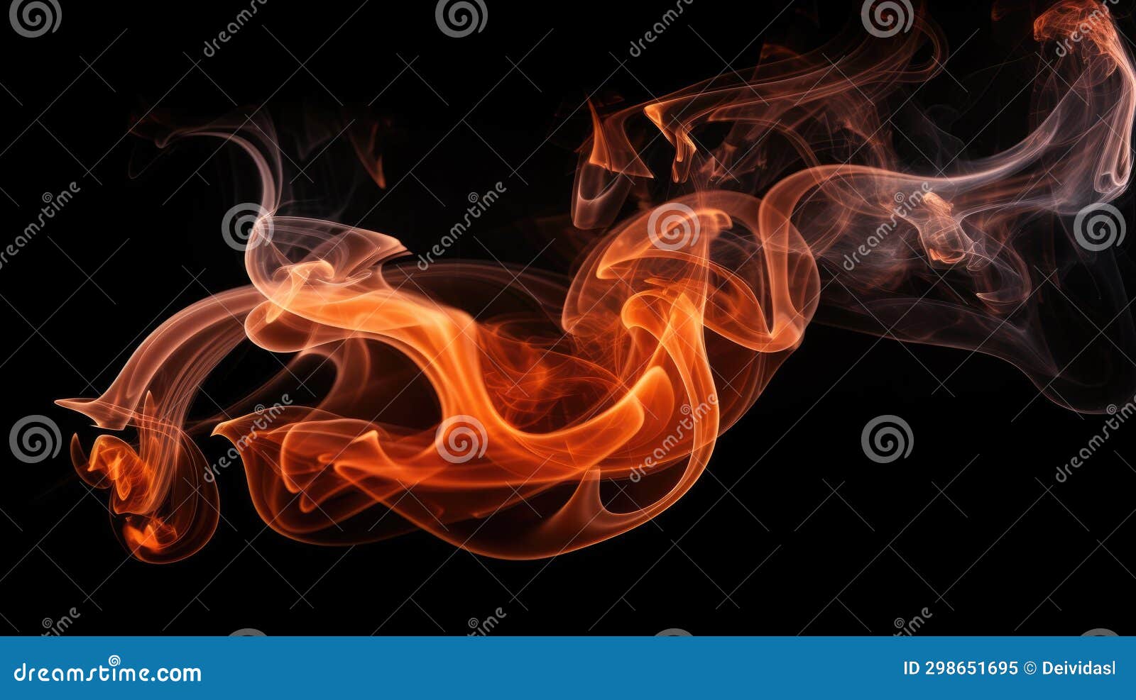 Intertwining Red And Blue Flames Mesmerize On A Dark Background Stock ...