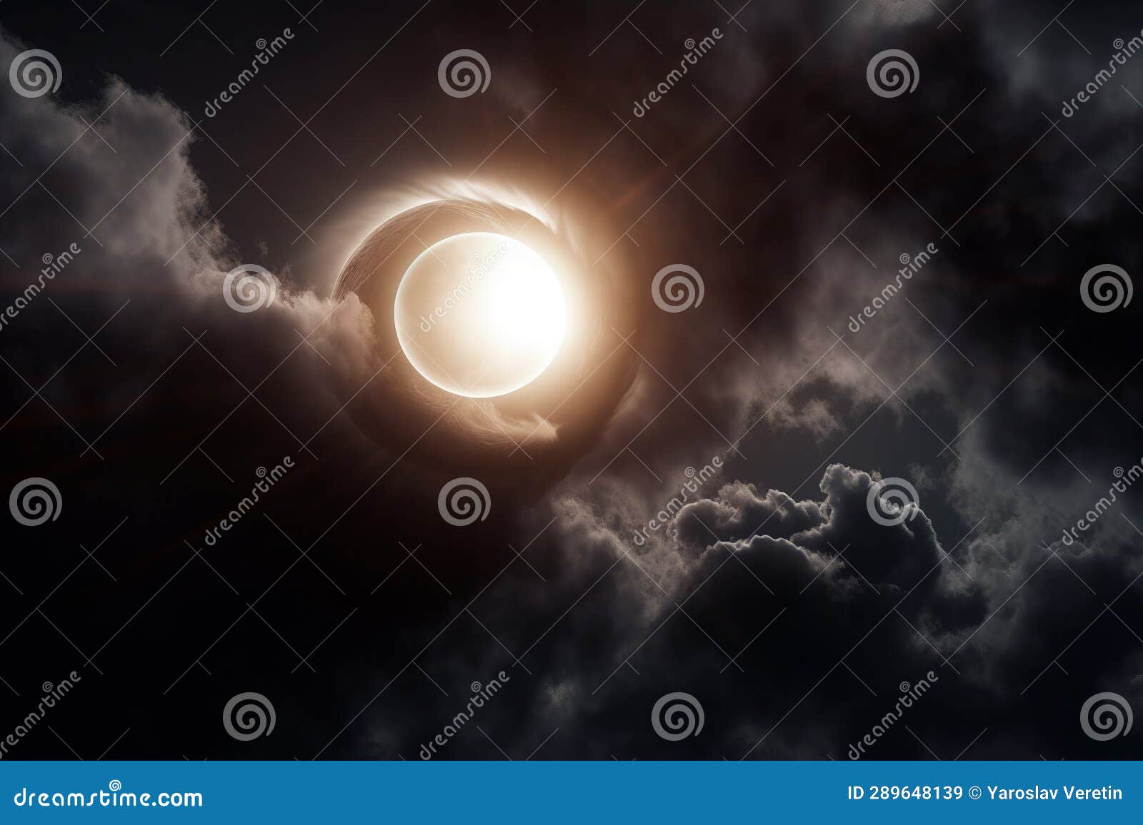 A Captivating Eclipse with Clouds Intermittently Blocking the Light ...