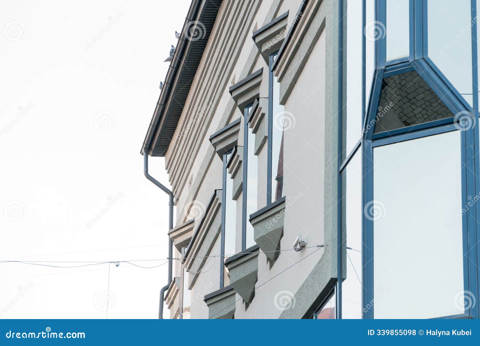 A Captivating Fusion of Classic and Modern Architectural Styles Stock ...