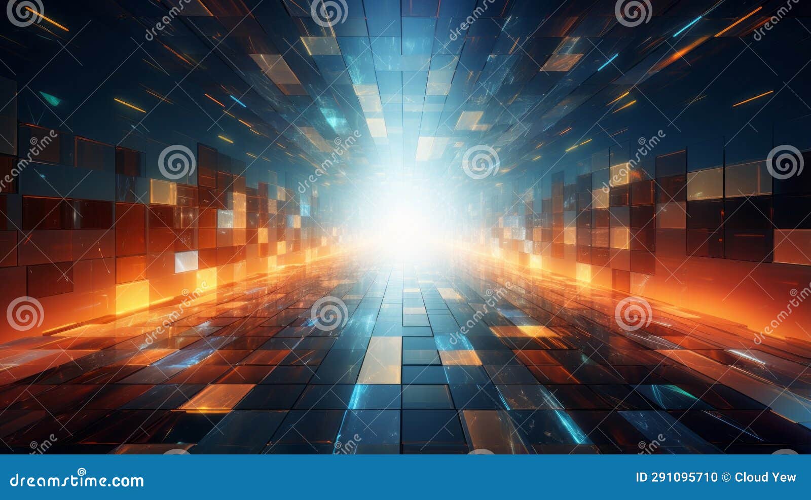 Captivating Glimpse of the Future in Abstract Background Stock ...