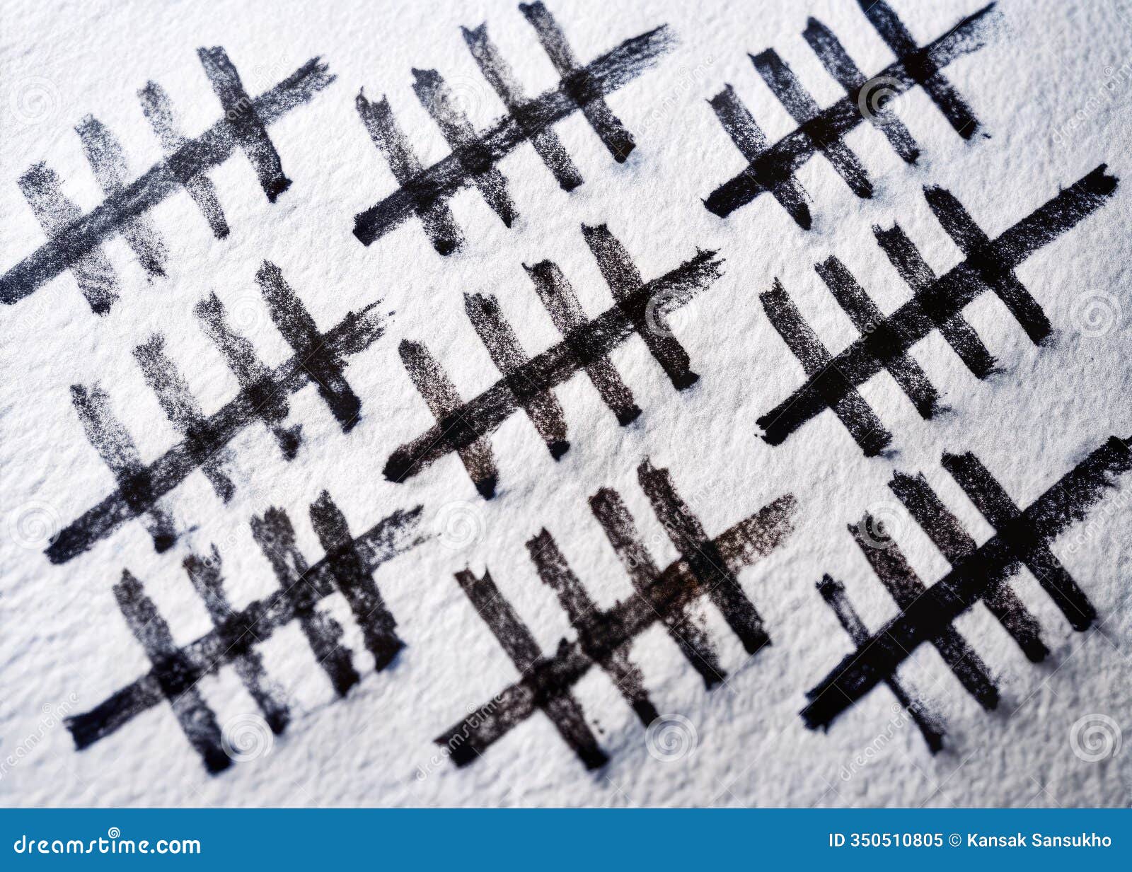 HandDrawn Monochrome Countdown a Set of Rustic Tally Marks and ...