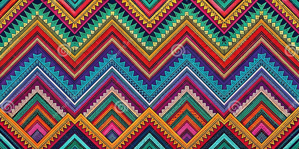 Geometric Herringbone Aztec Quilting Pattern a Versatile Design for ...