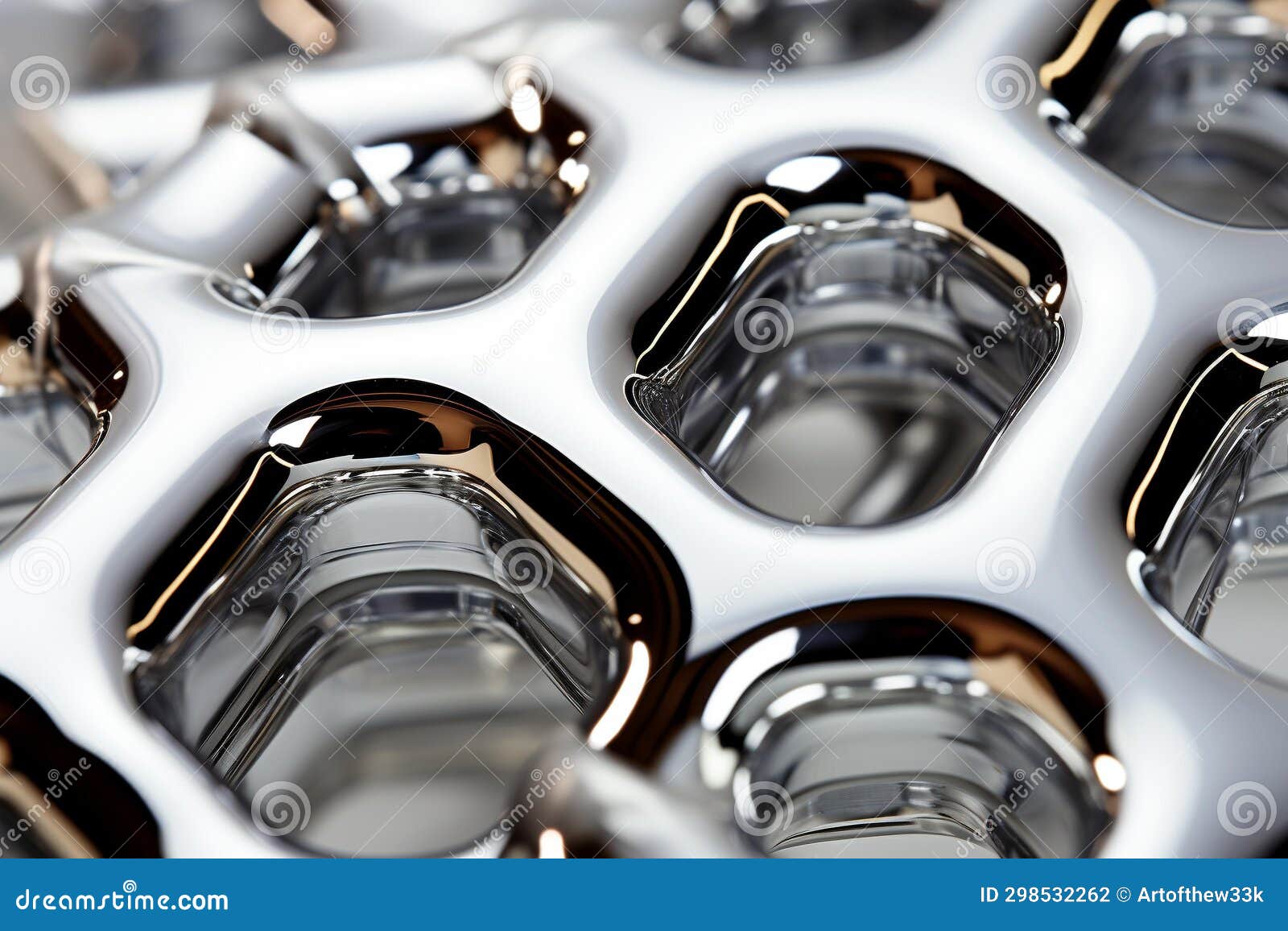 Precision in Power: Abstract Metallic Conduits Illuminated with Warm ...