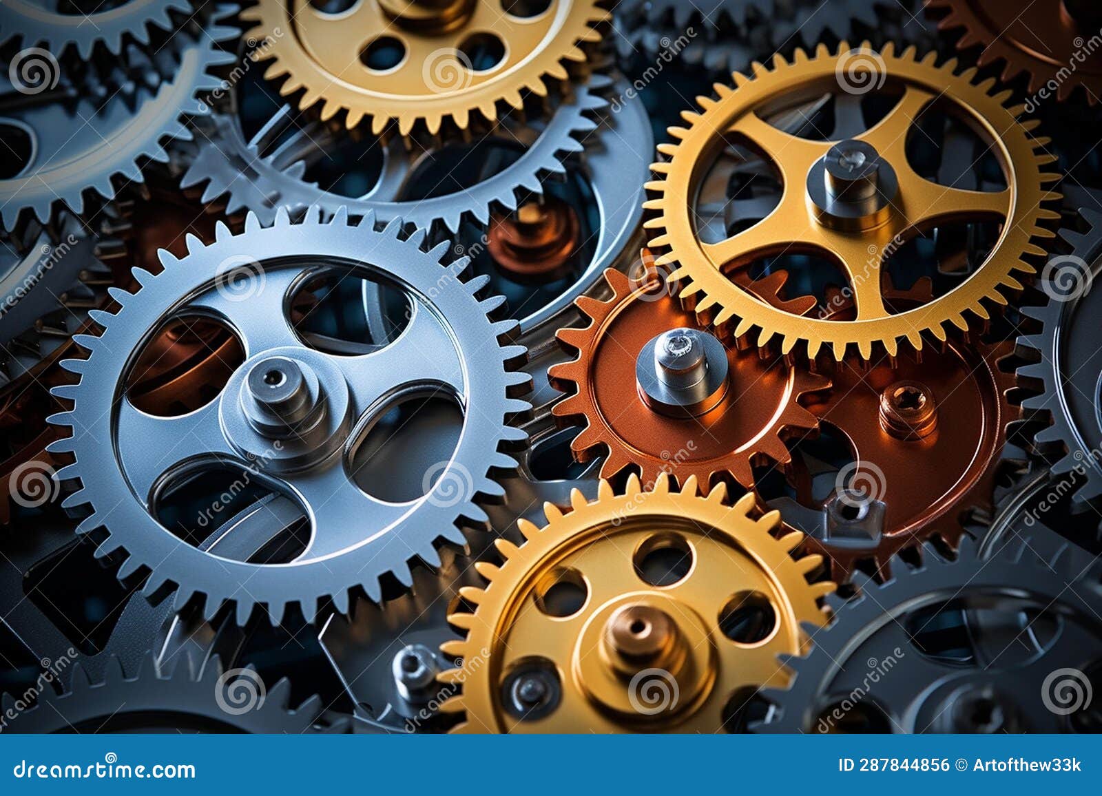 Fierce Industrial Rivalry: Overlapping Gears in Motion Stock ...