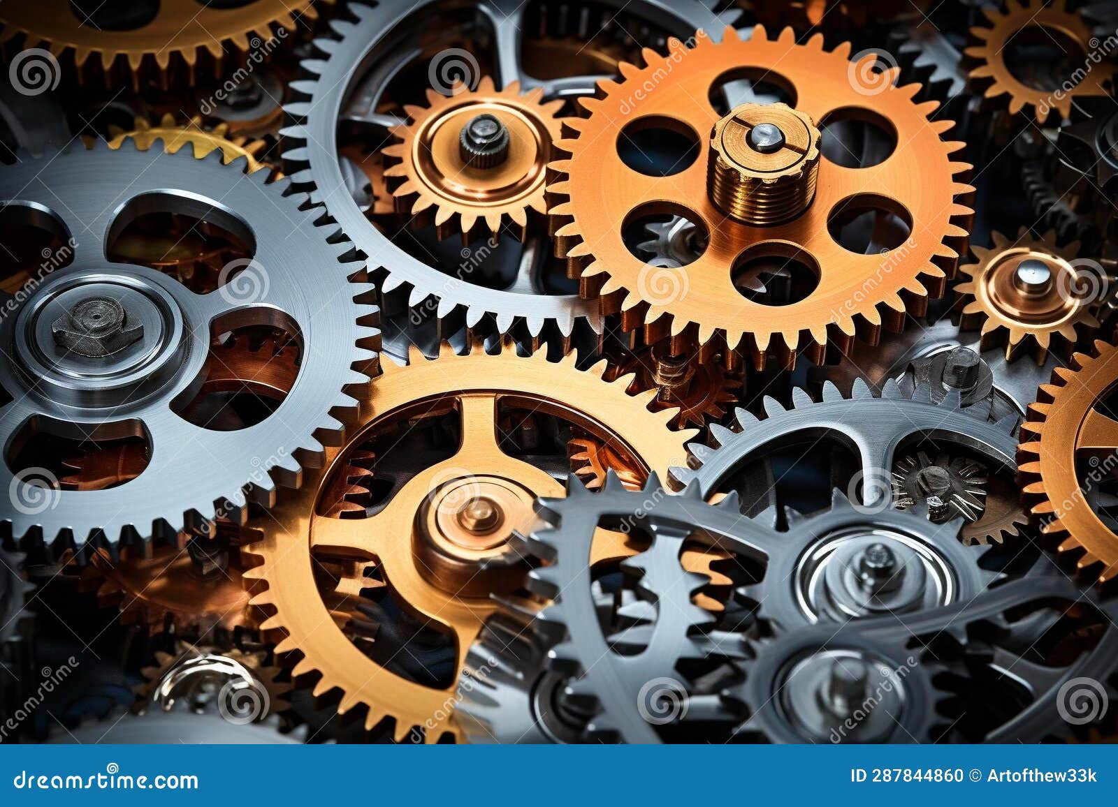 Fierce Industrial Rivalry: Overlapping Gears in Motion Stock ...