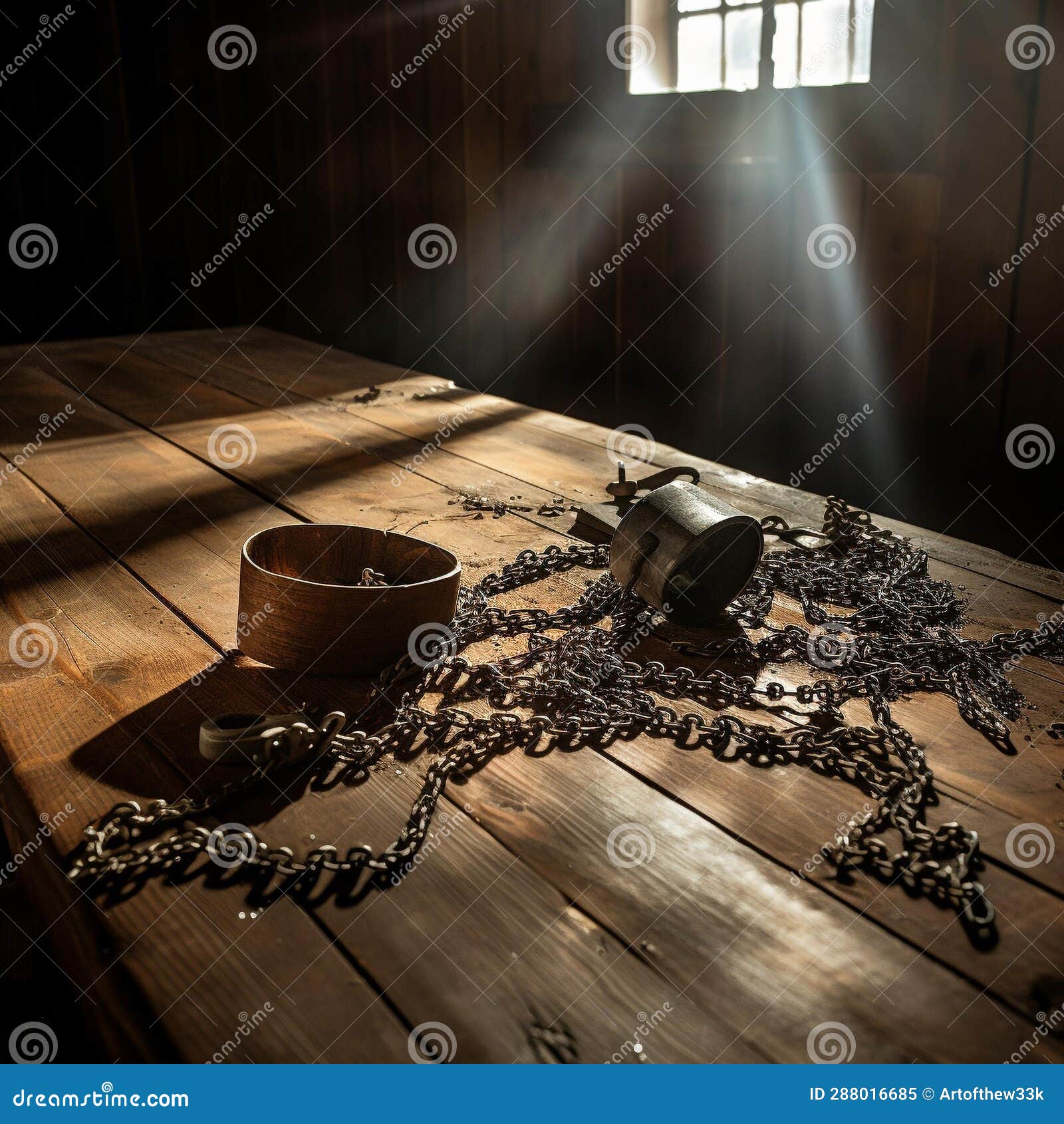 Liberation Unchained: a Symbol of Freedom from Danger Stock ...