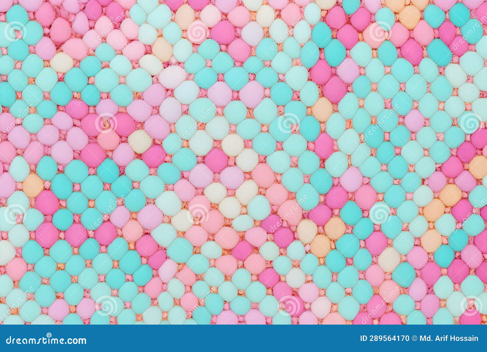 A Captivating, Horizontal Mosaic of Pastel Shades Pattern Generated by ...