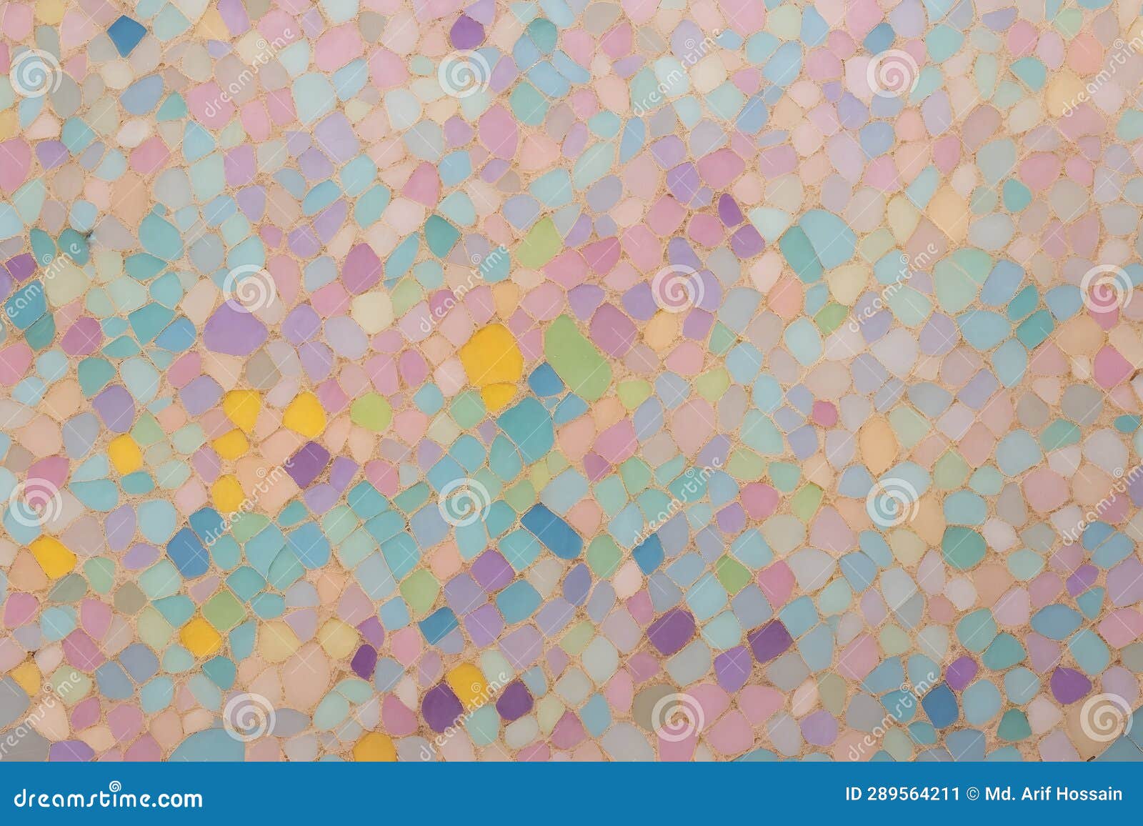 A Captivating, Horizontal Mosaic of Pastel Shades Pattern Generated by ...