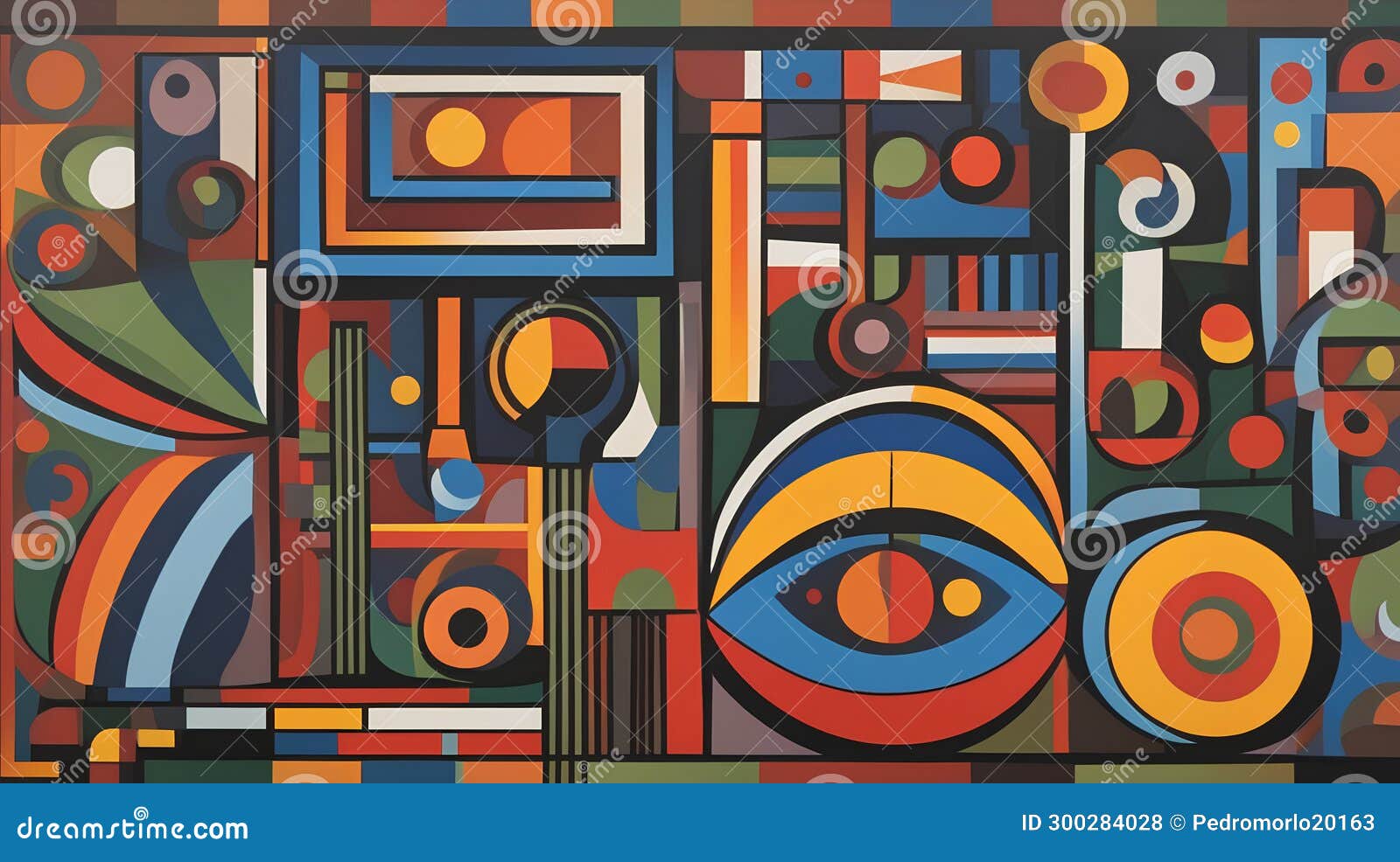 Illustration of Random Shapes with a Modern Abstract Style Stock ...