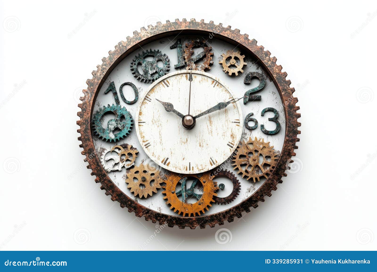 Efficient Time Management Clock Art Stock Illustration - Illustration ...