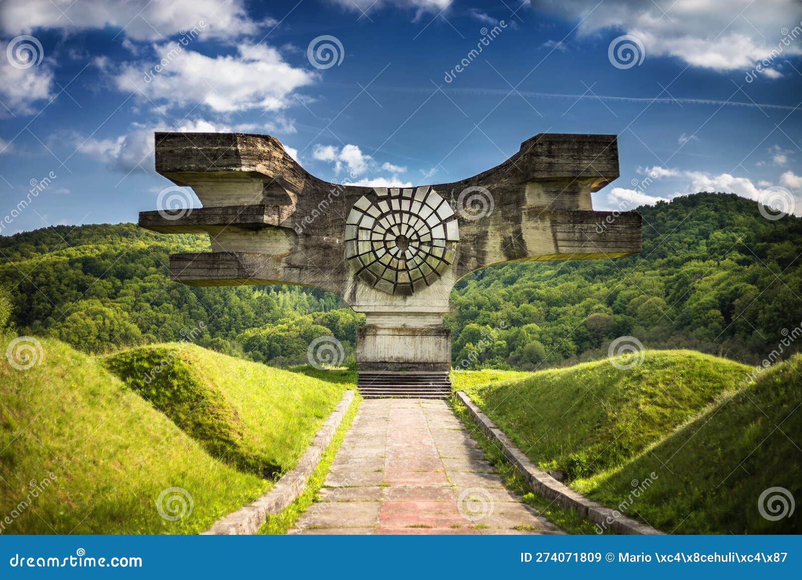 Journey To the Monument of Revolution in Podgaric Stock Image - Image ...