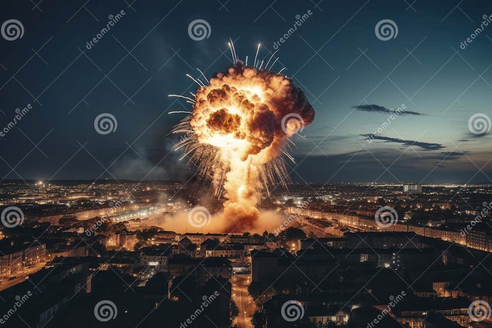 Atomic Blast: Destructive Power Unleashed Stock Illustration ...