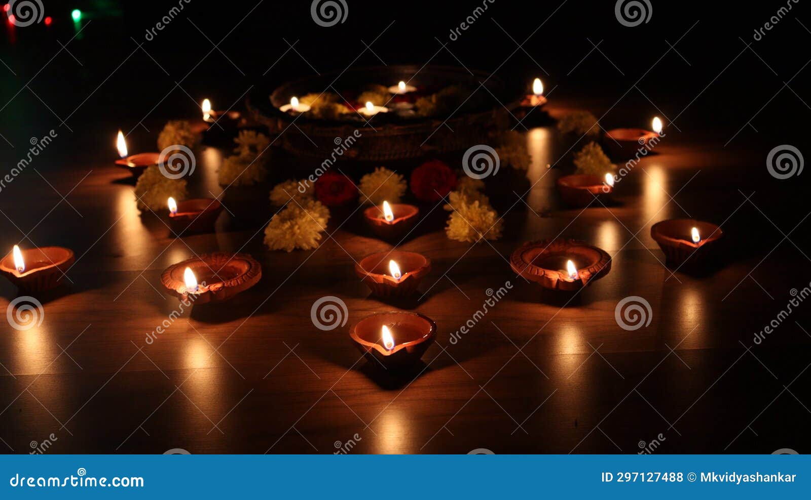 Diyas stock photo. Image of array, lamps, traditional - 297127488
