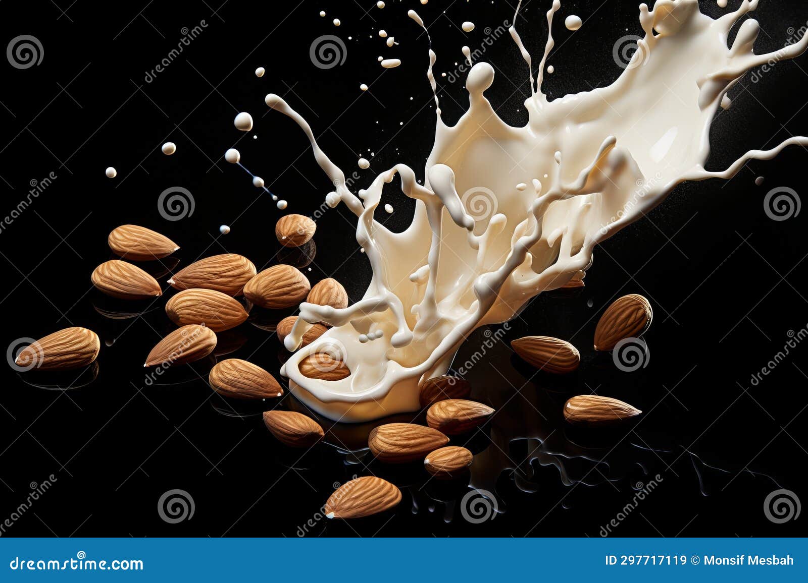 Dramatic Dive of an Almond into Milky Universe: a Unique Artistic View ...
