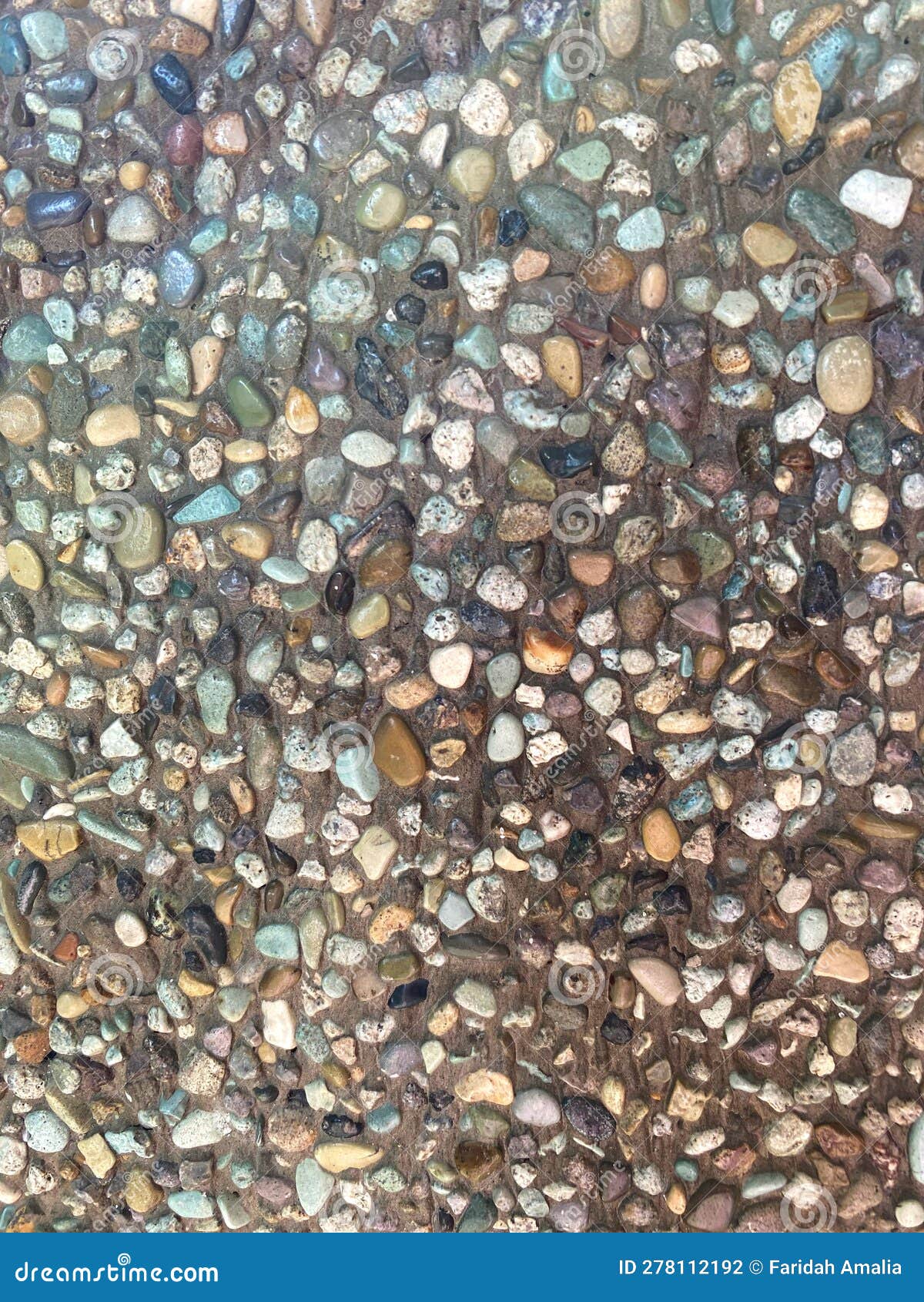 Gravel Wall Stone Texture Brown and Grey Stock Photo - Image of ...