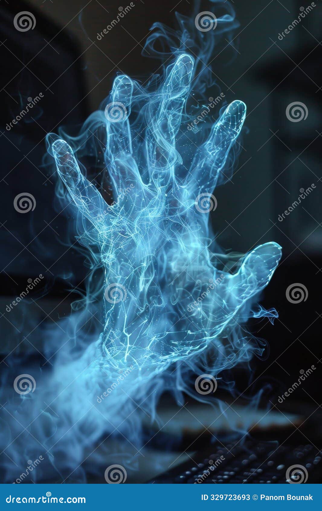 A Captivating Image of a Digital Hand Reaching Out from a Computer ...