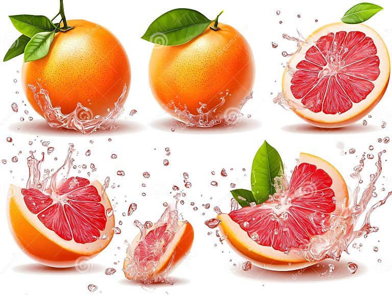 A Captivating Image of Exploding Oranges, a Vibrant Visual Concept Stock Illustration ...