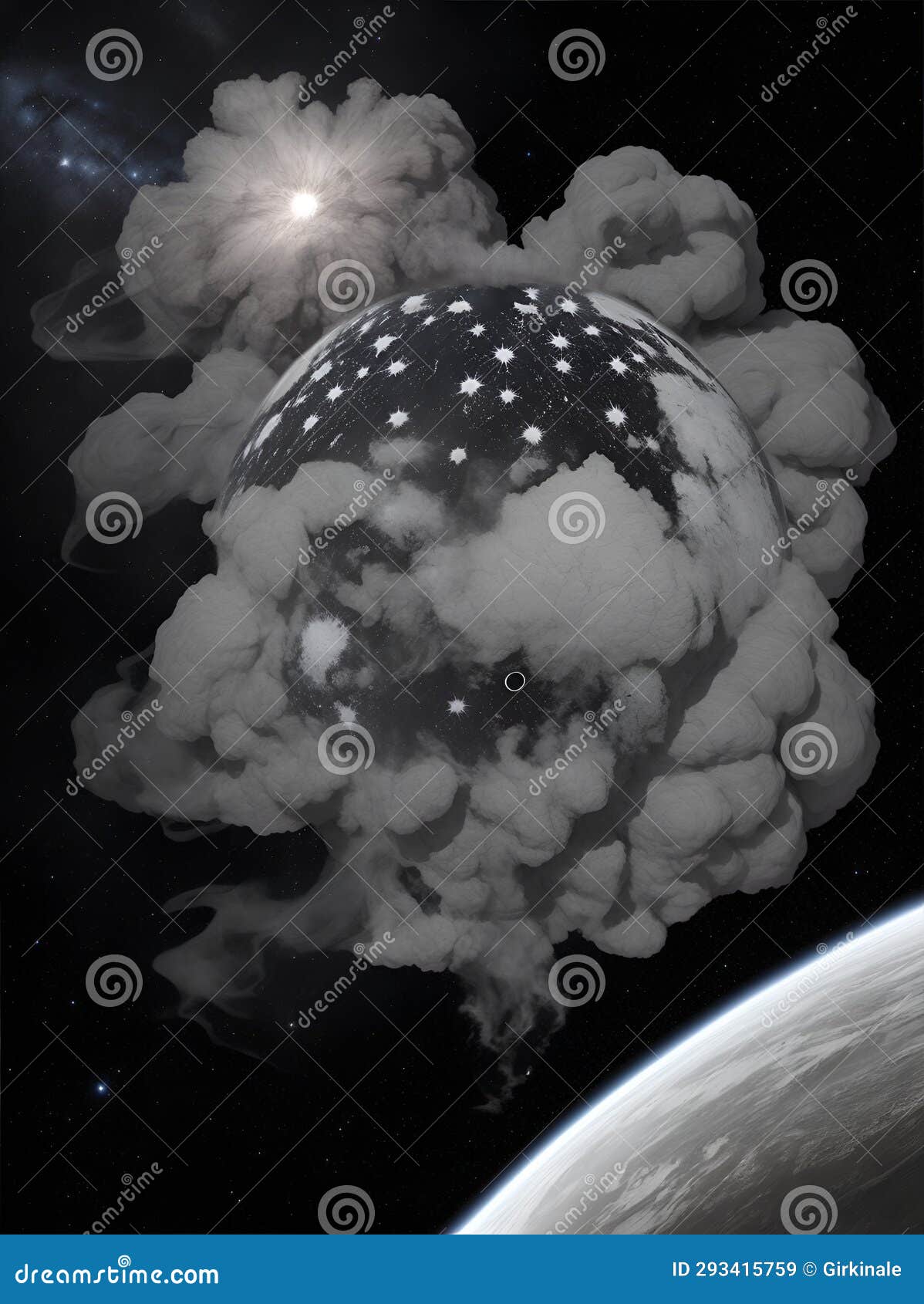 Climate Change And Space Explodes, Smoke Comes Out Of It, With Planets ... Climate Change And Space Explodes, Smoke Comes Out Of It, With Planets ...