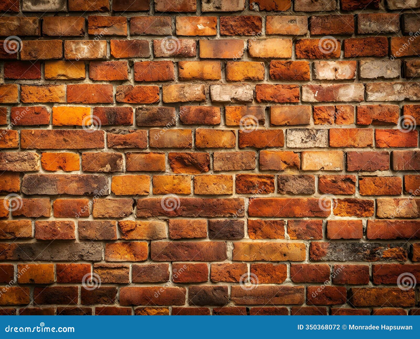 A Tapestry of Time Ancient Brickwork Exposed To the Elements Displays a ...