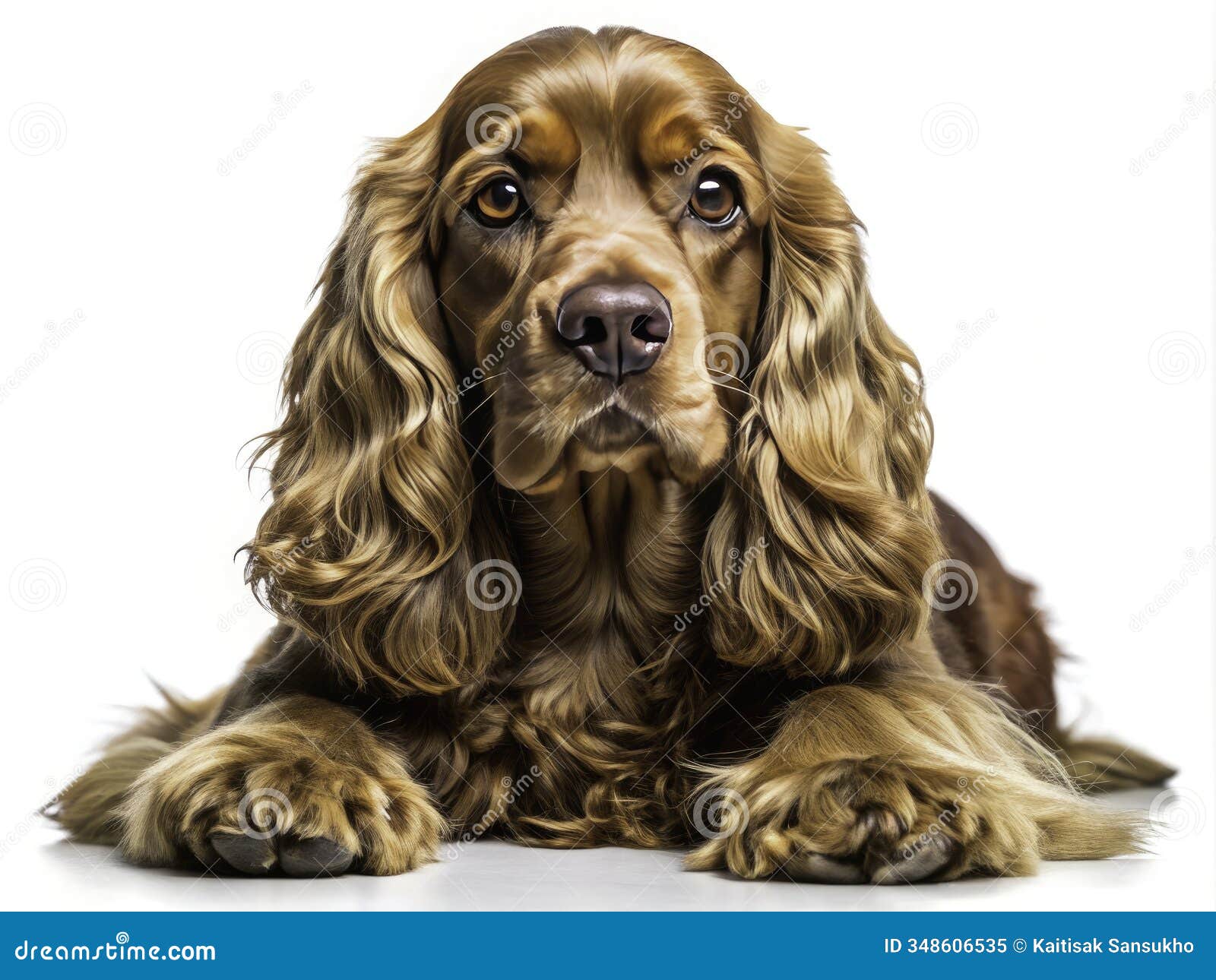 Adorable Senior Cocker Spaniel, Side View, Isolated Cutout for Pet ...