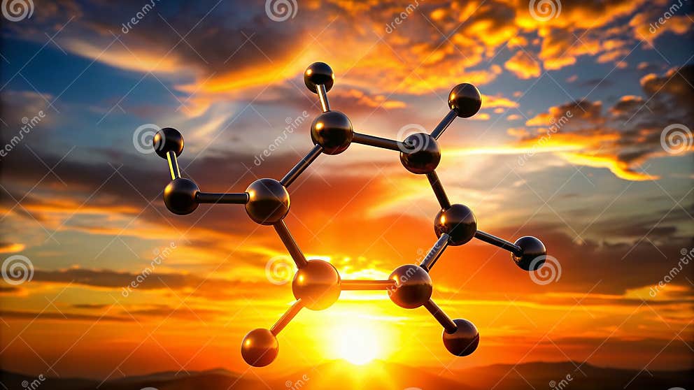 Elegant Silhouette of Benzaldehyde Molecular Structure a Detailed ...