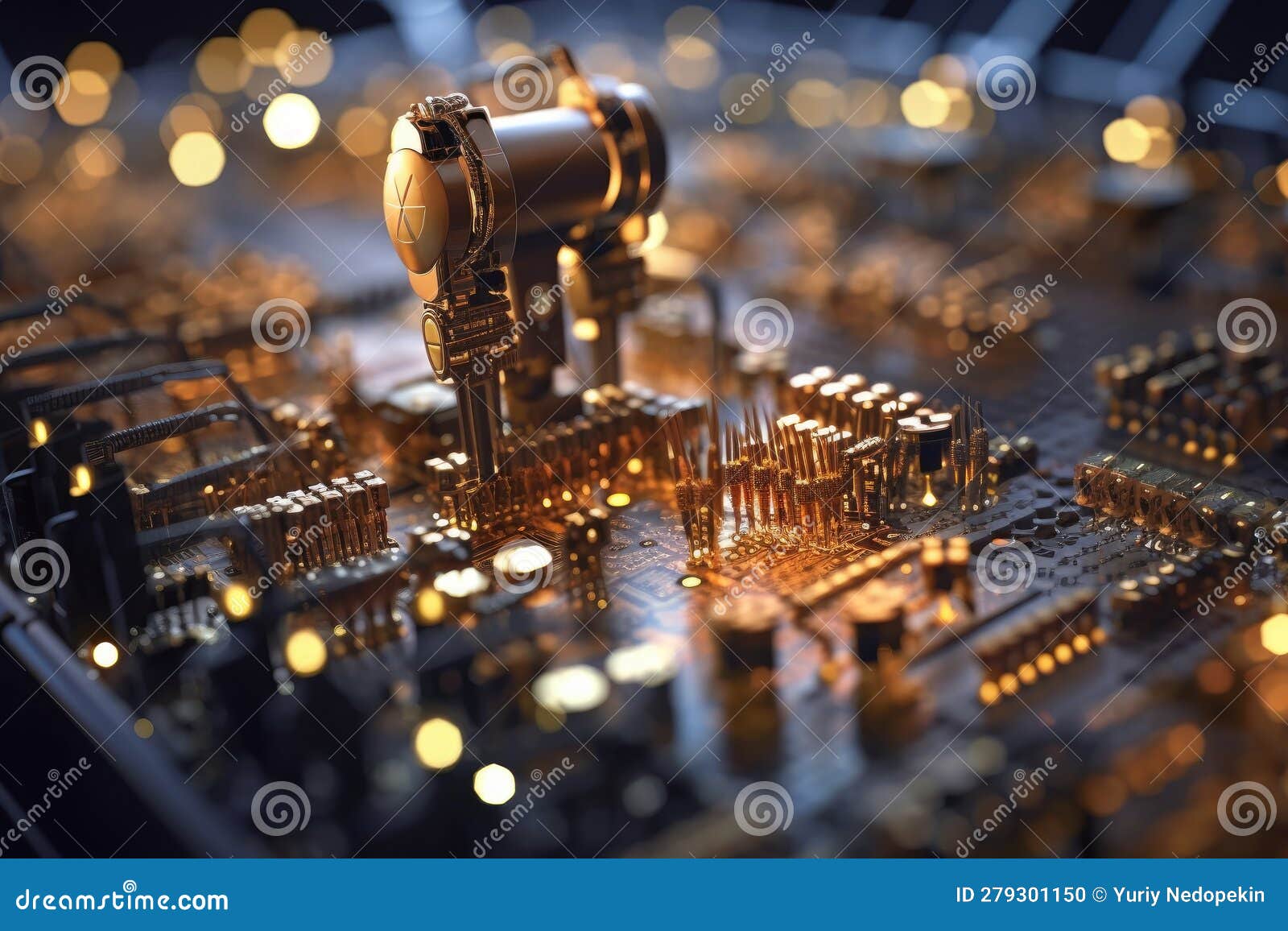 A Microscopic Robot Repairs the Insides of a Computer. Generative AI ...