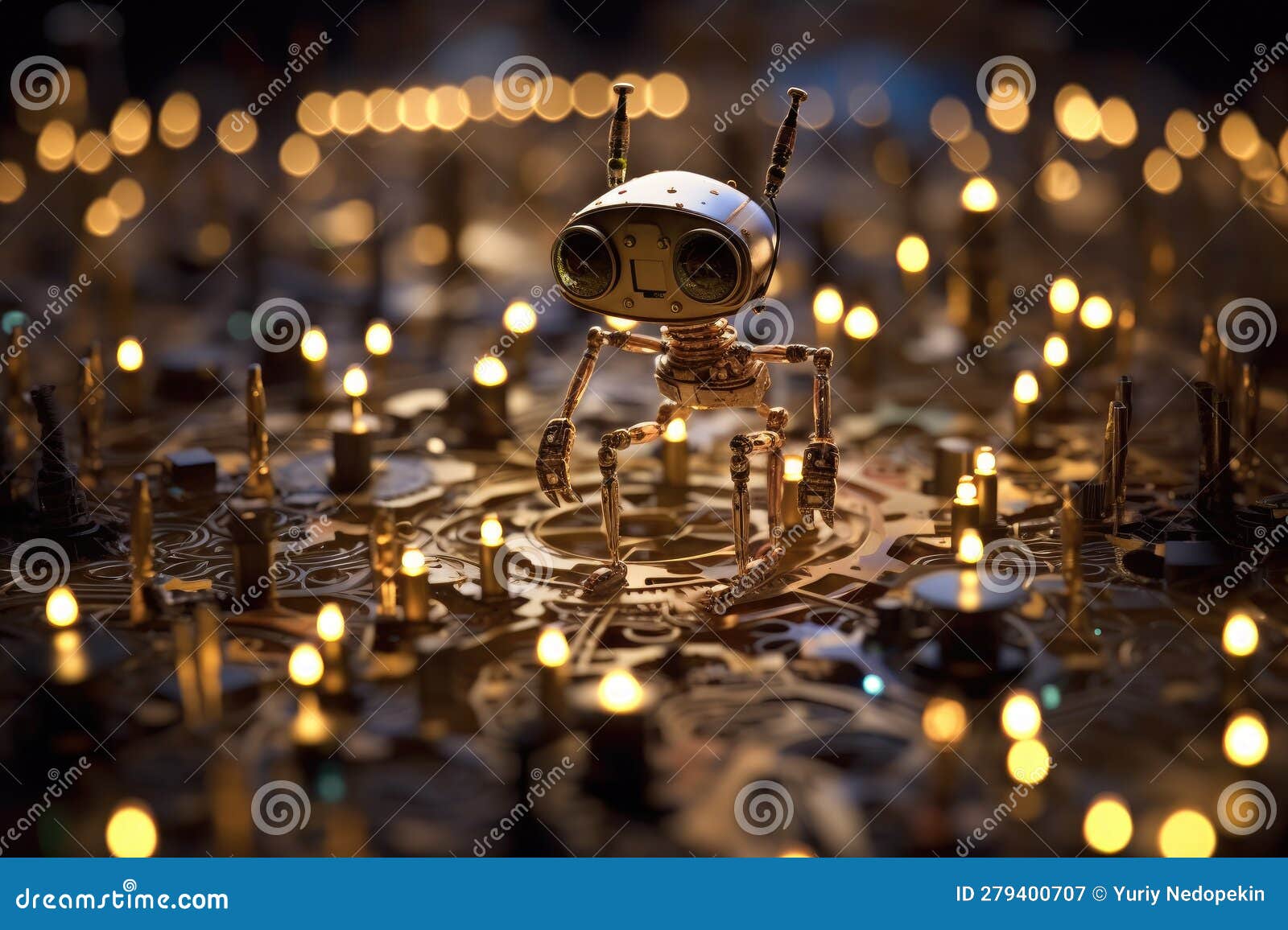 A Microscopic Robot Repairs the Insides of a Computer. Generative AI ...