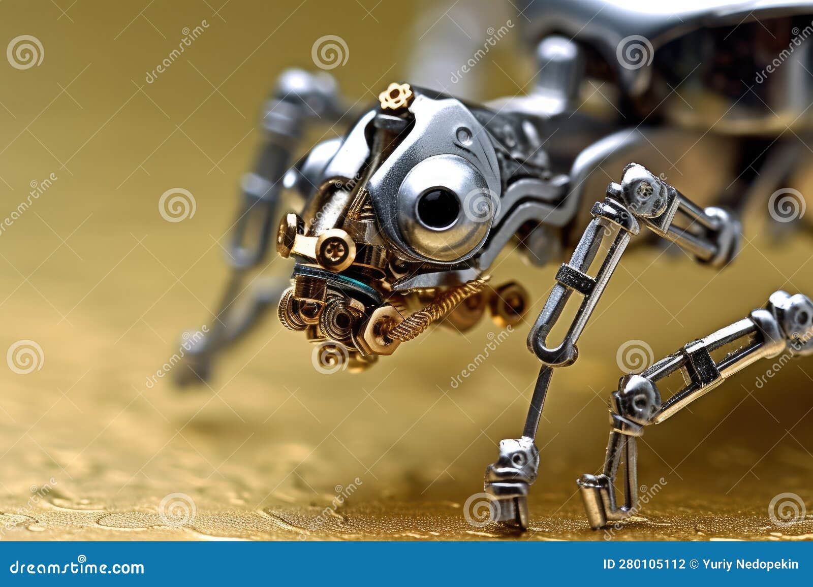 Microscopic Spy Robot in the Shape of an Insect. Generative AI Stock ...