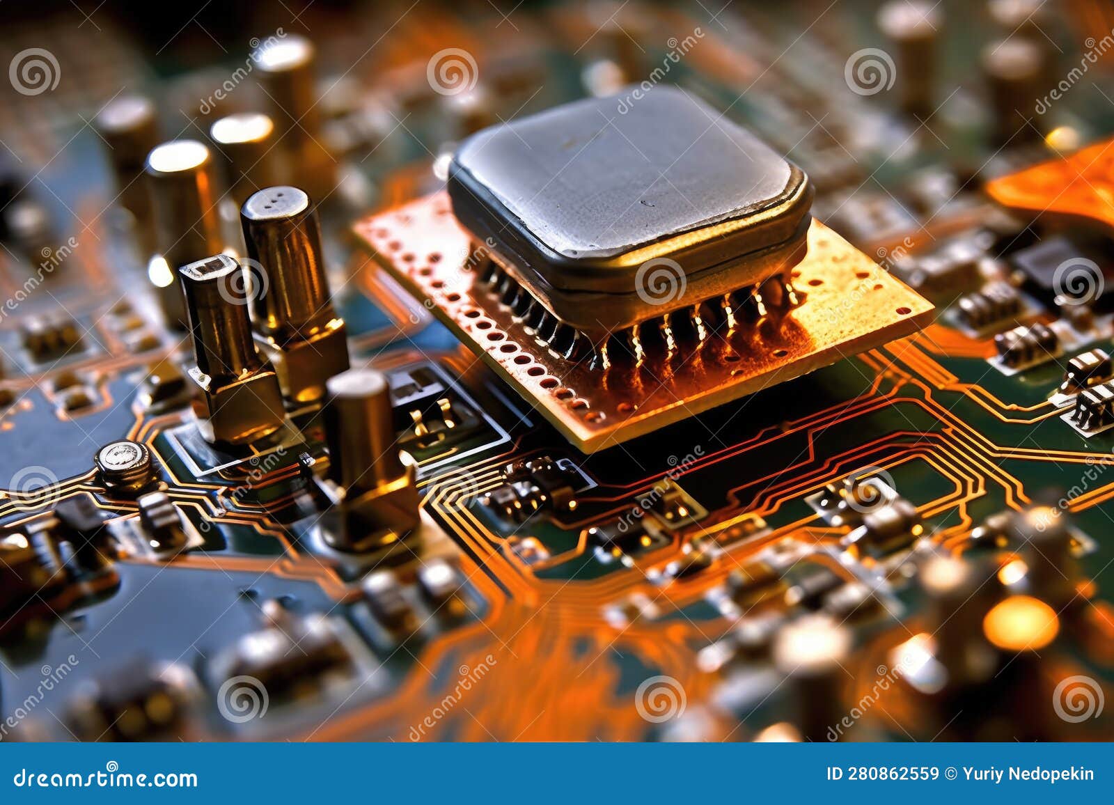 A Microscopic Robot Repairs the Insides of a Computer. Generative AI ...