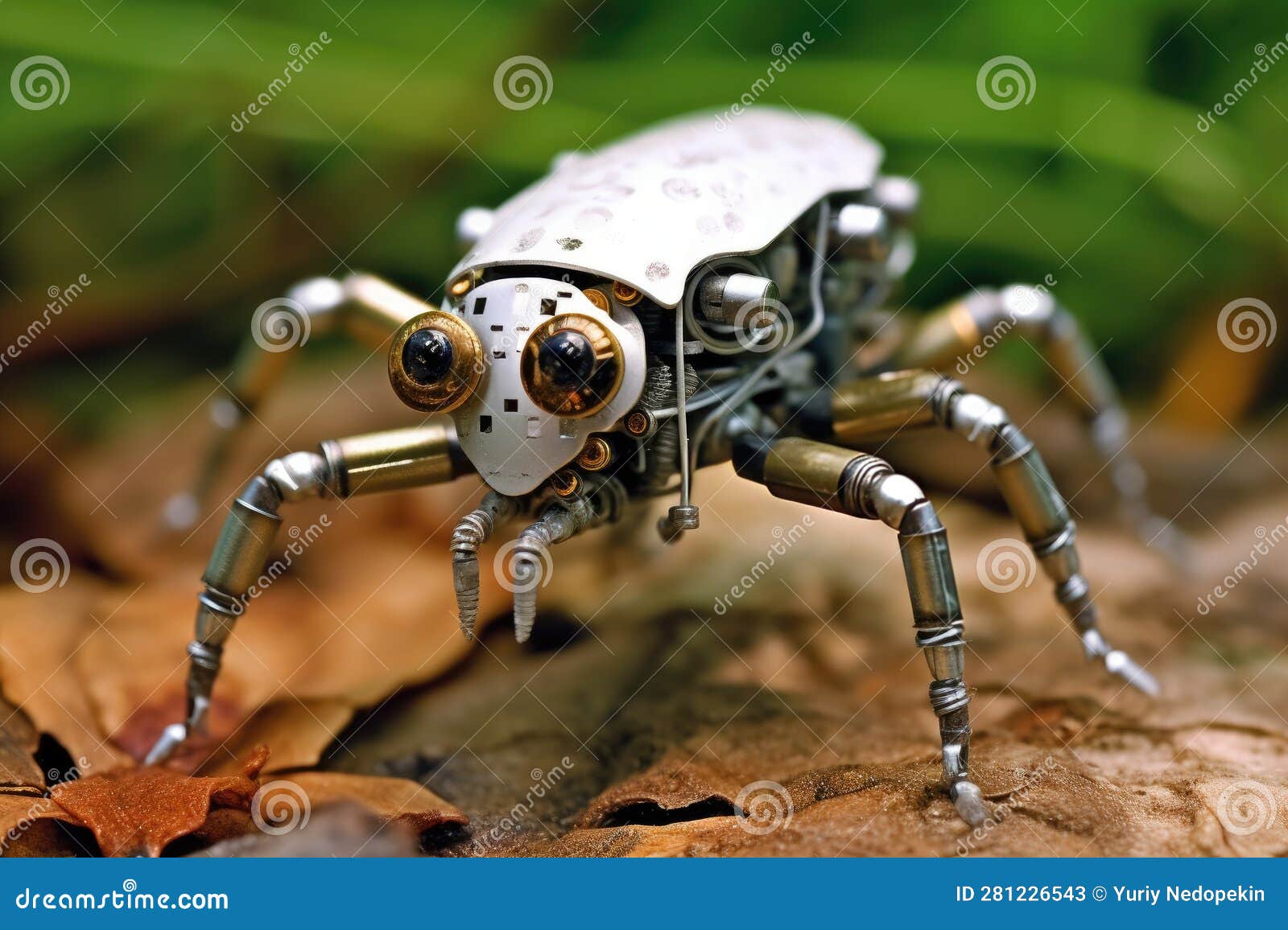 Microscopic Spy Robot in the Shape of an Insect. Generative AI Stock ...