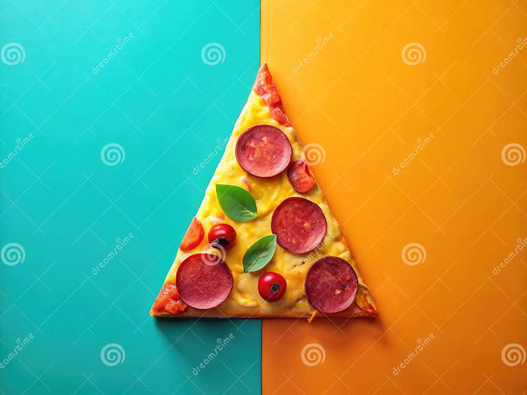 A Minimalist Masterpiece a Triangular Pizza Slice Celebrated in ...