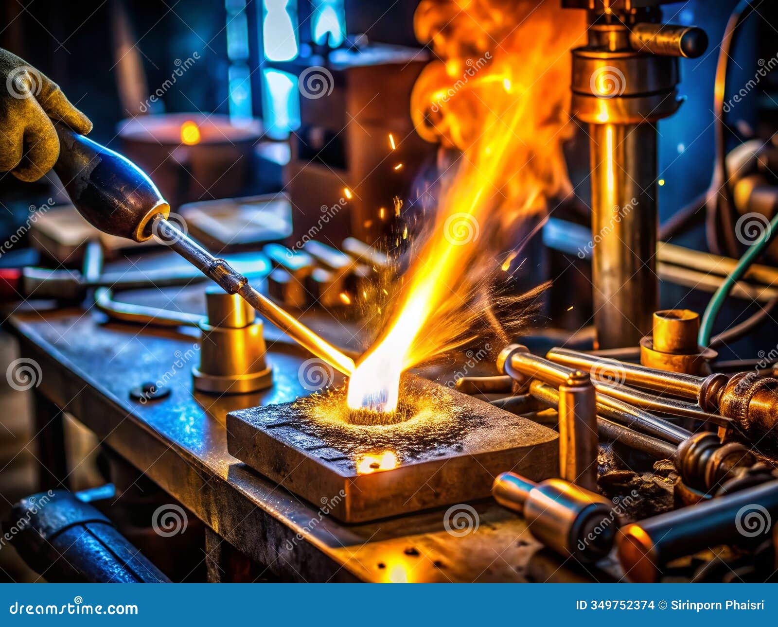 Precision Metal Brazing a Craftsmans Touch in LowLight Conditions ...