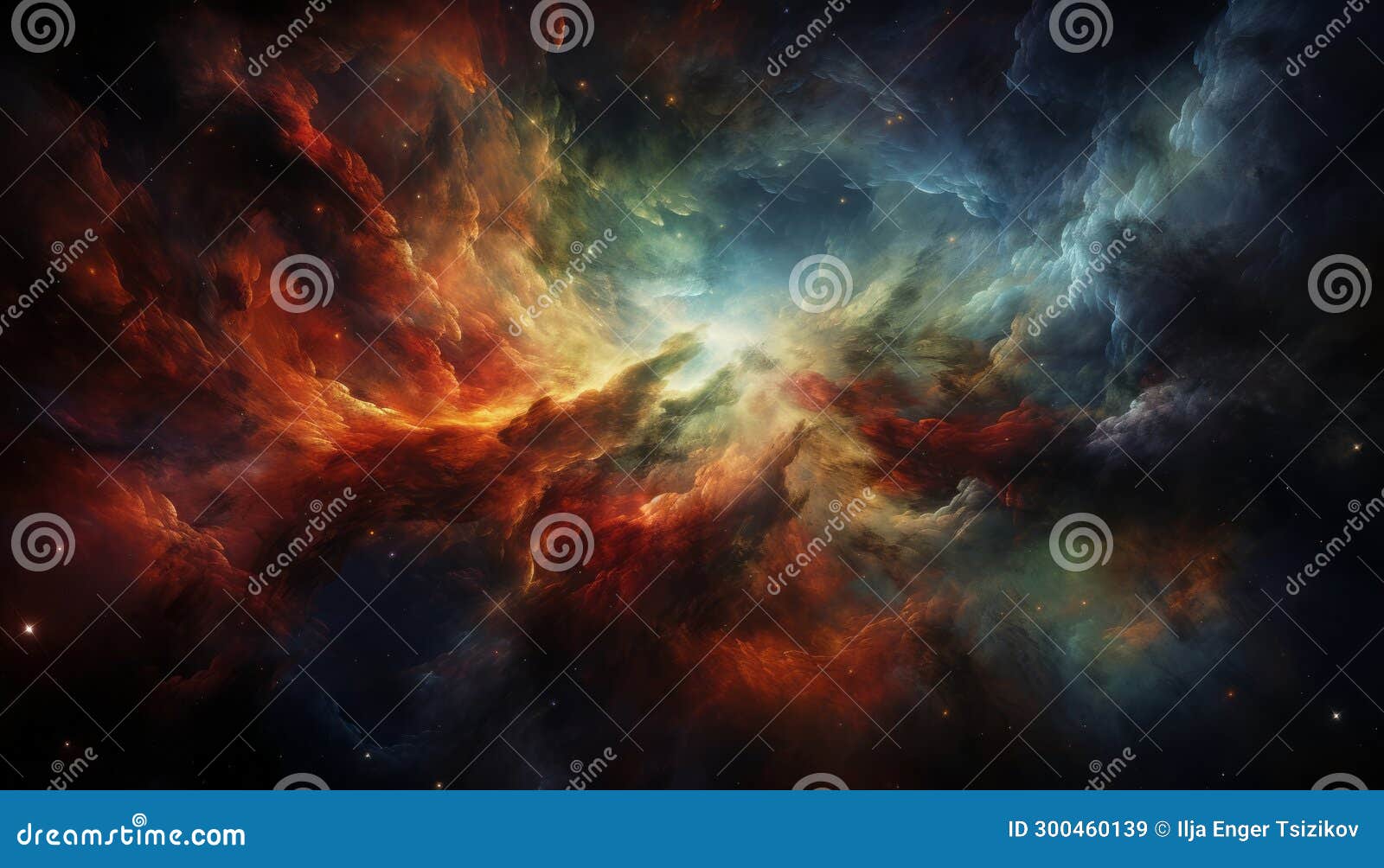 Captivating Image of Starry Cosmos with Mesmerizing Glowing Planets and ...