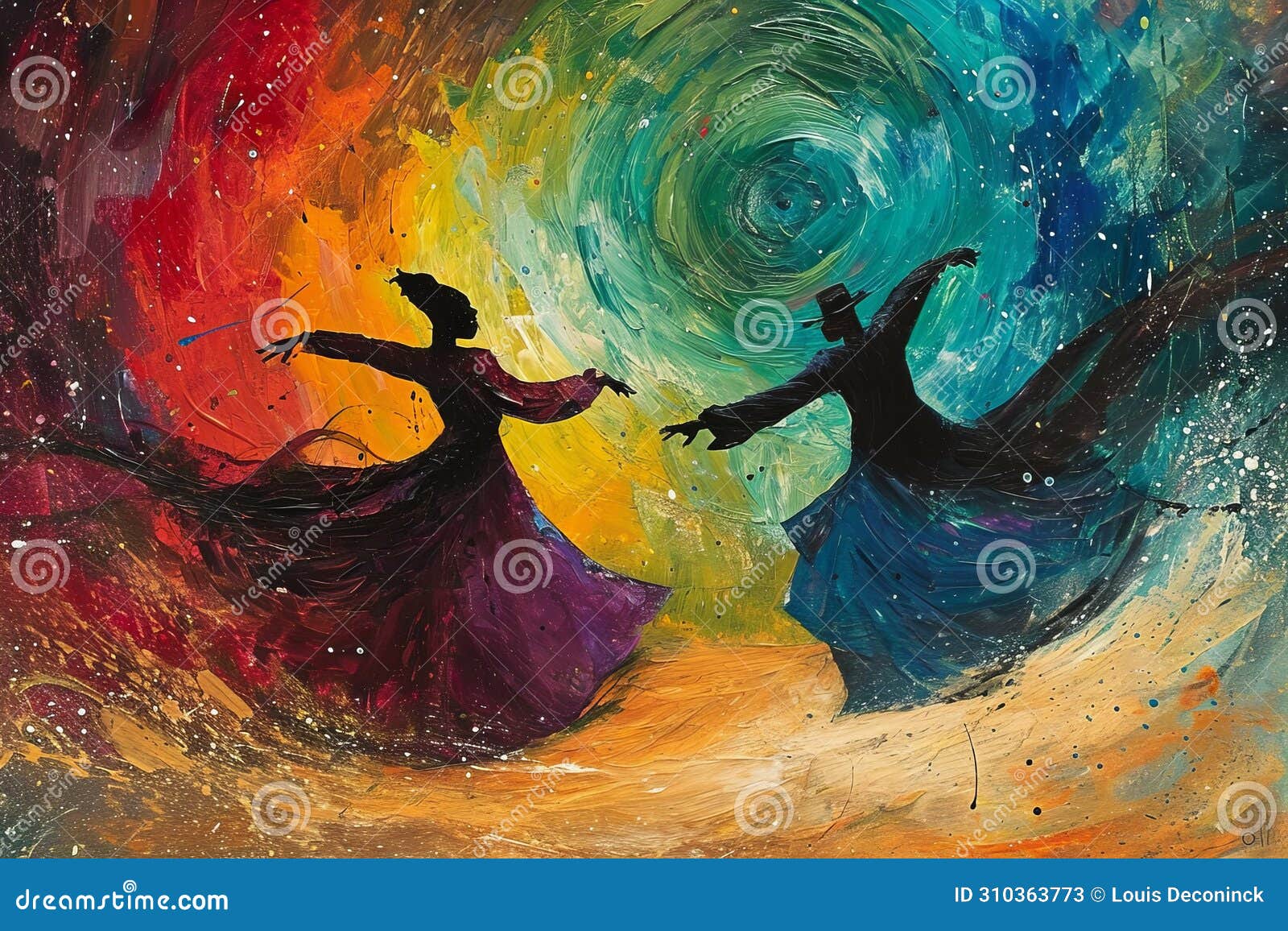 Dance of Competition stock illustration. Illustration of individuality ...