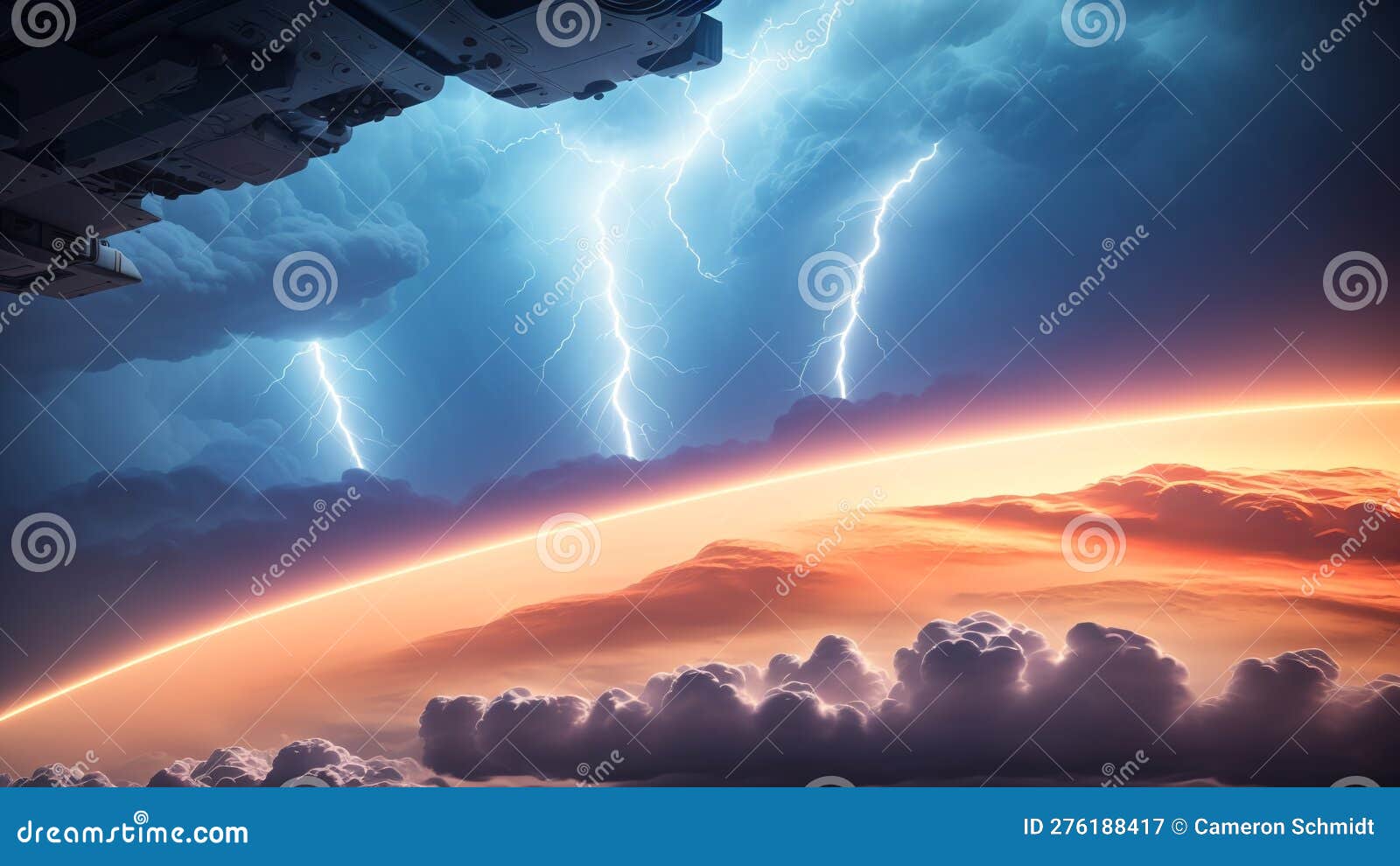 A Captivating Image of a View of a Planet with Lightning AI Generative ...