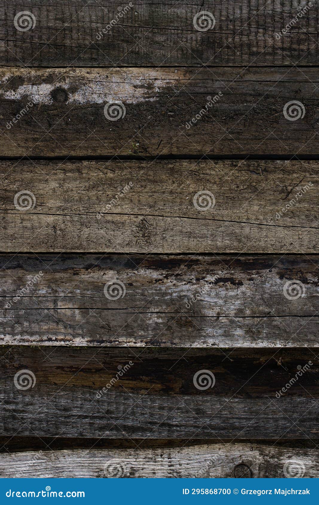 A Captivating Image of Weathered Pine Planks Neatly Aligned in Rows ...