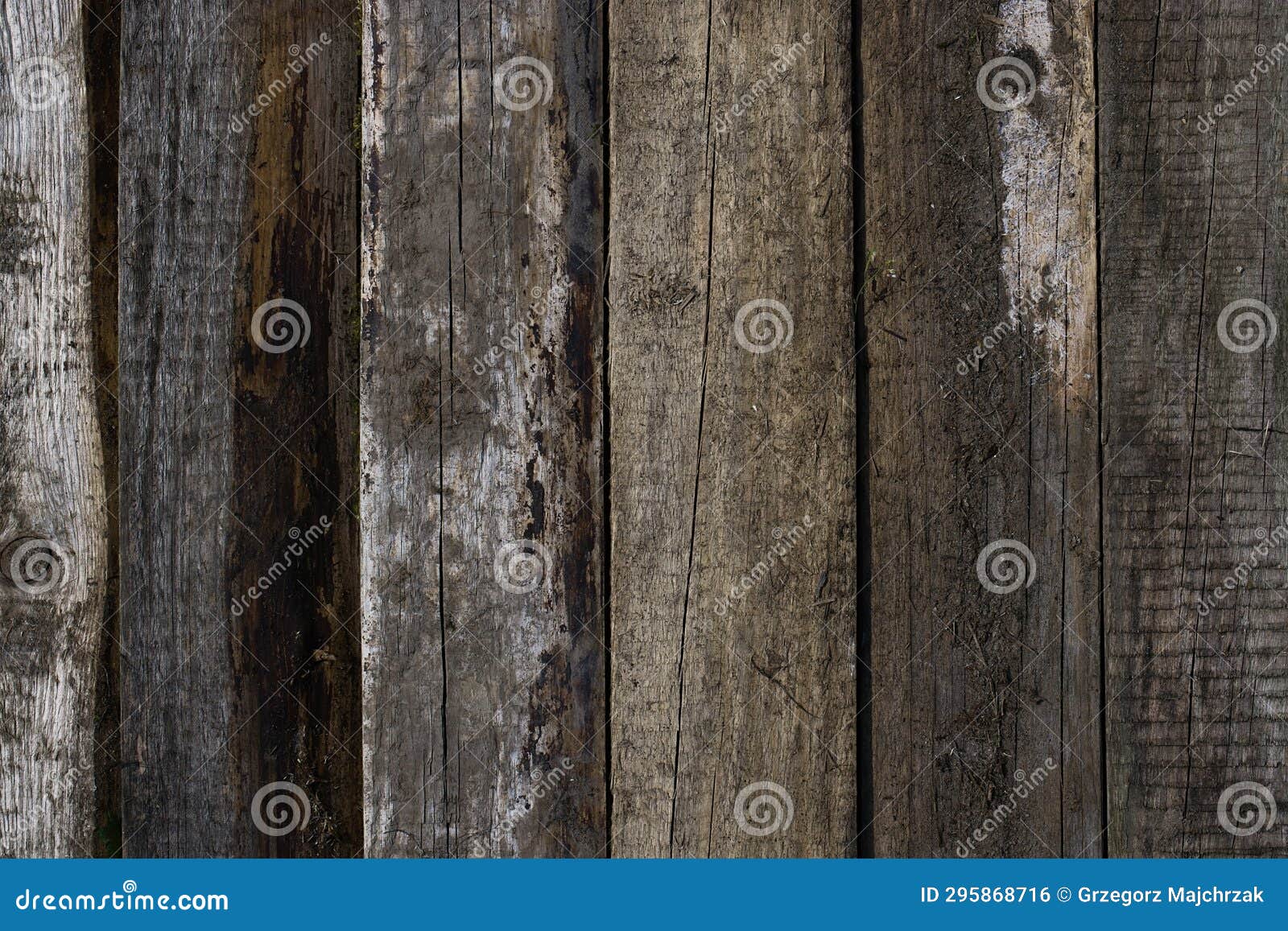 A Captivating Image of Weathered Pine Planks Neatly Aligned in Rows ...